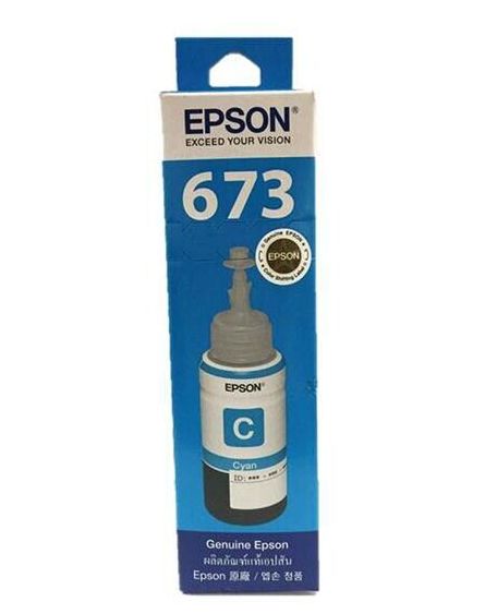 หมึกเติม EPSON Ink Original 673 C (สีฟ้า) สำหรับ EPSON L-Series หมึกขวด ...