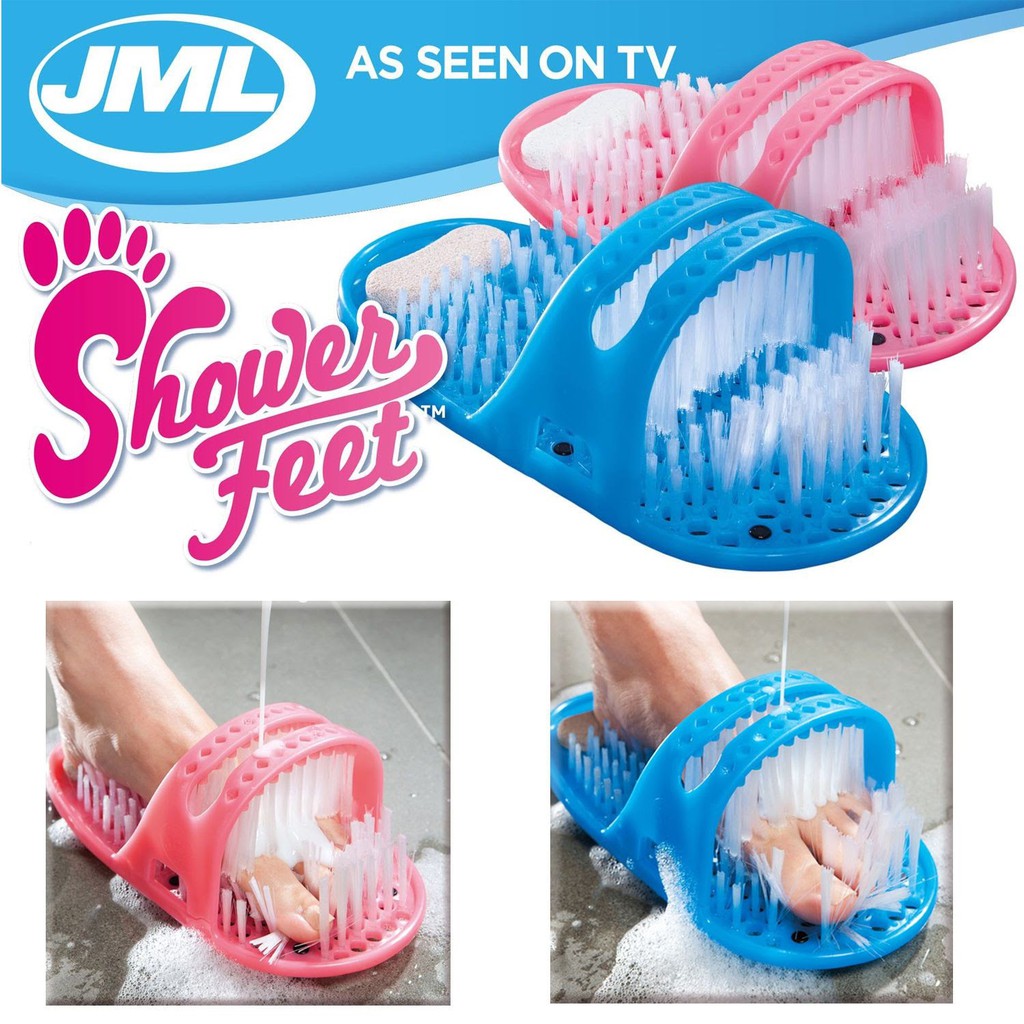 ของแท้100 JML SHOWER FEET PINK แปรงขัดเท้า สีชมพู by TV Direct - TV ...
