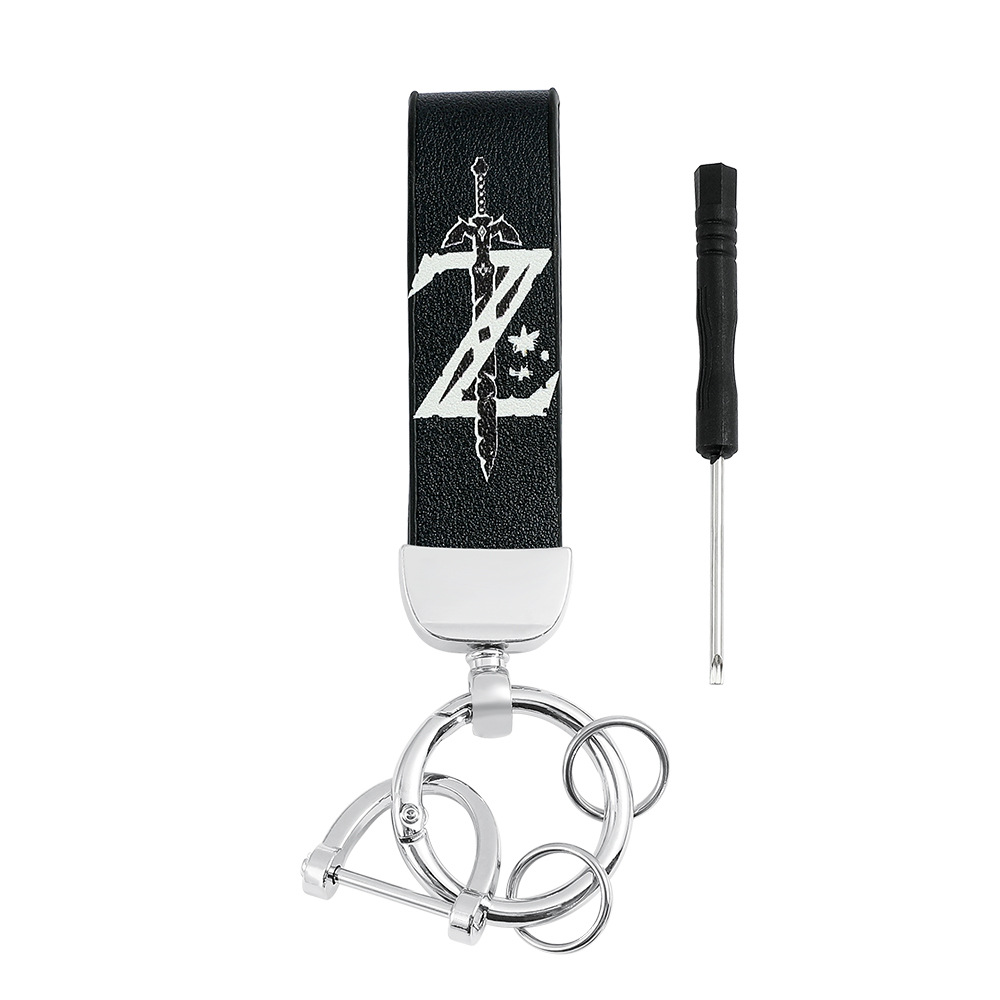 Hobby The Legend of Zelda Tears of the Kingdom Keychain Z Sword Logo ...