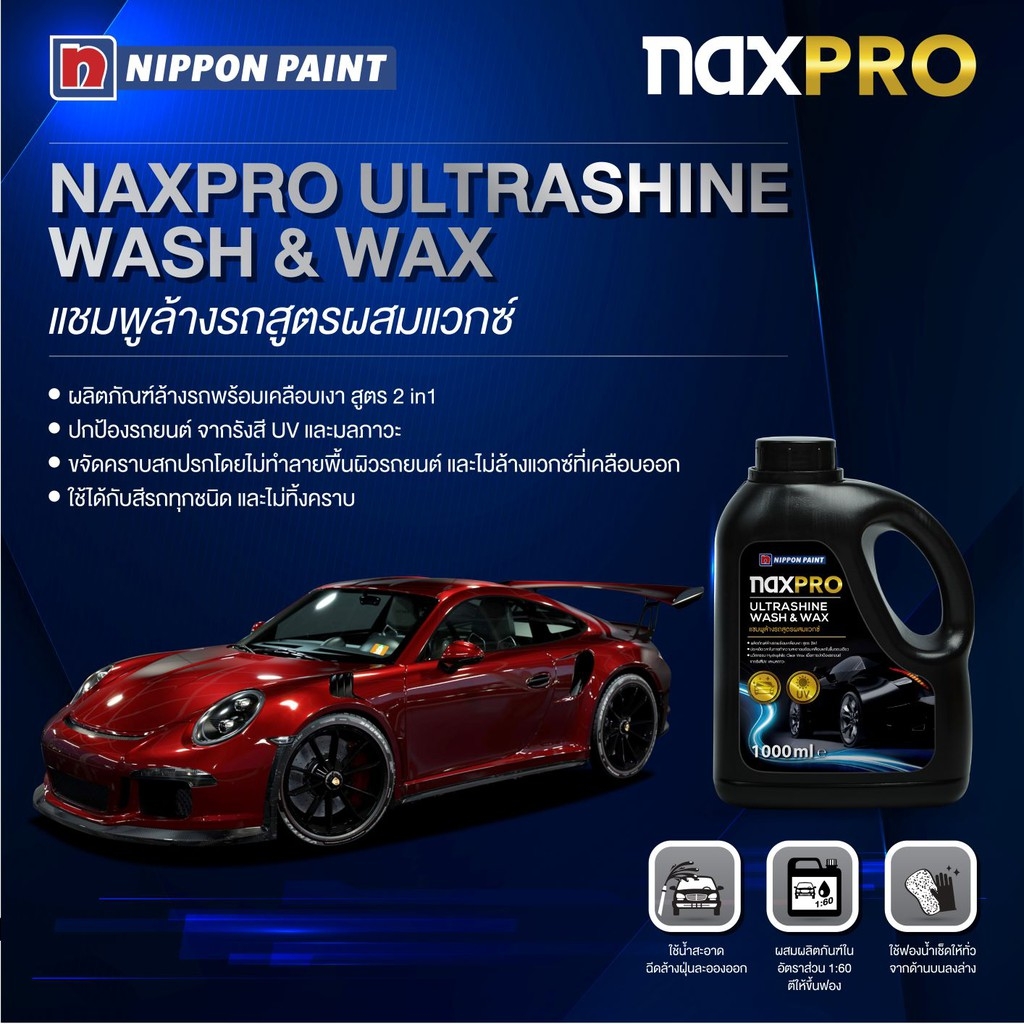 NAXPRO ผลิตภัณฑ์เคลือบเงา สูตรพิเศษ น้ำยาเคลือบเงา ขนาด 135 ml สูตร ...