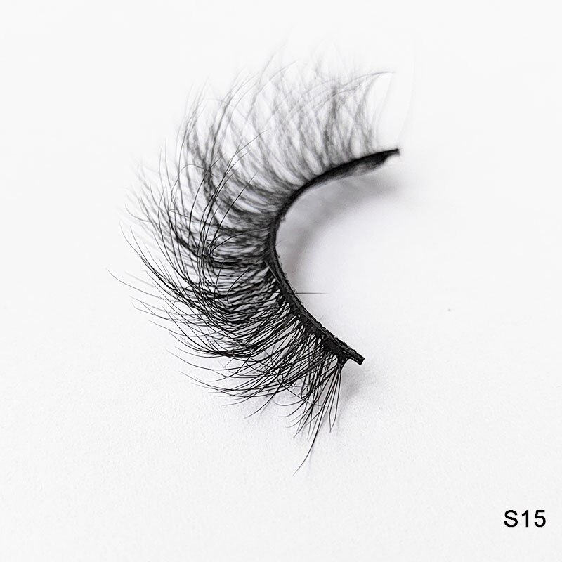 Fluffy Eyelashes 8D Dramatic Faux Mink Lashes Pack 16-20mm Cat Eye ...