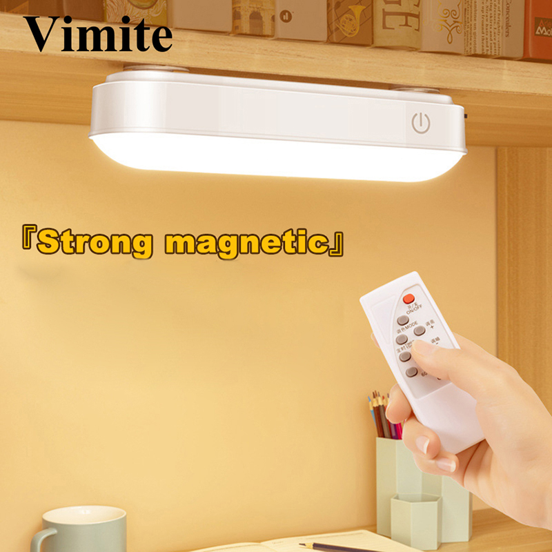 Vimite LED Desk Lamp Magnetic Light Rechargeable Dimmer Touch Light ...