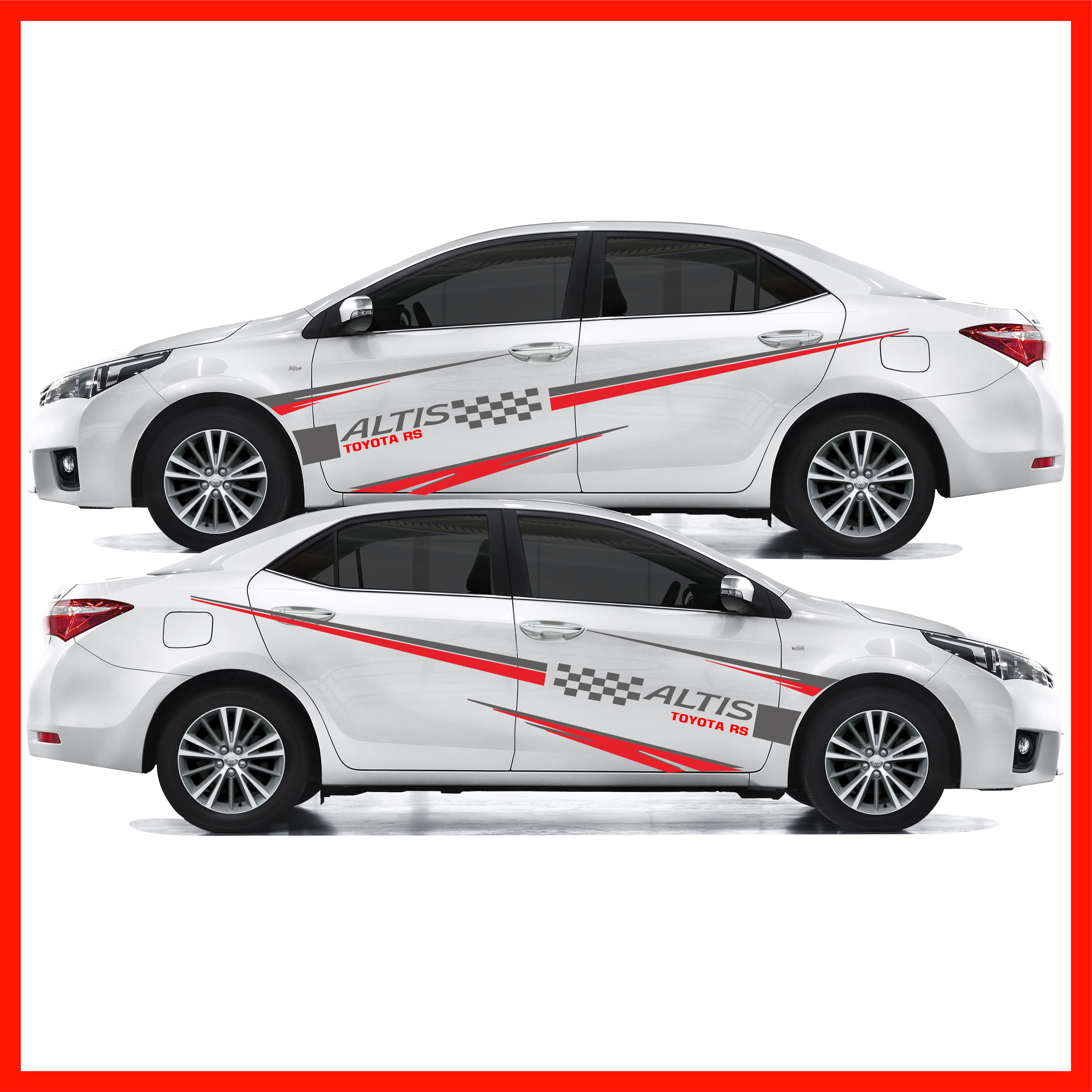 สติ๊กเกอร์แต่งTOYOTA ALTIS ชุดแต่งแอลติส สติ๊กเกอร์ซิ่ง สติ๊กเกอร์ติดรถ ...