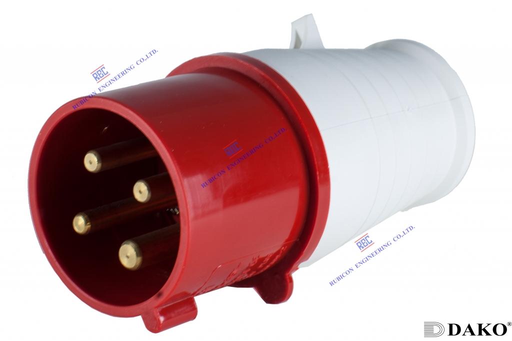 HT 024 ปลั๊กตัวผู้กลางทาง (3P+E) 32A 400V IP44 DAKO | Lazada.co.th