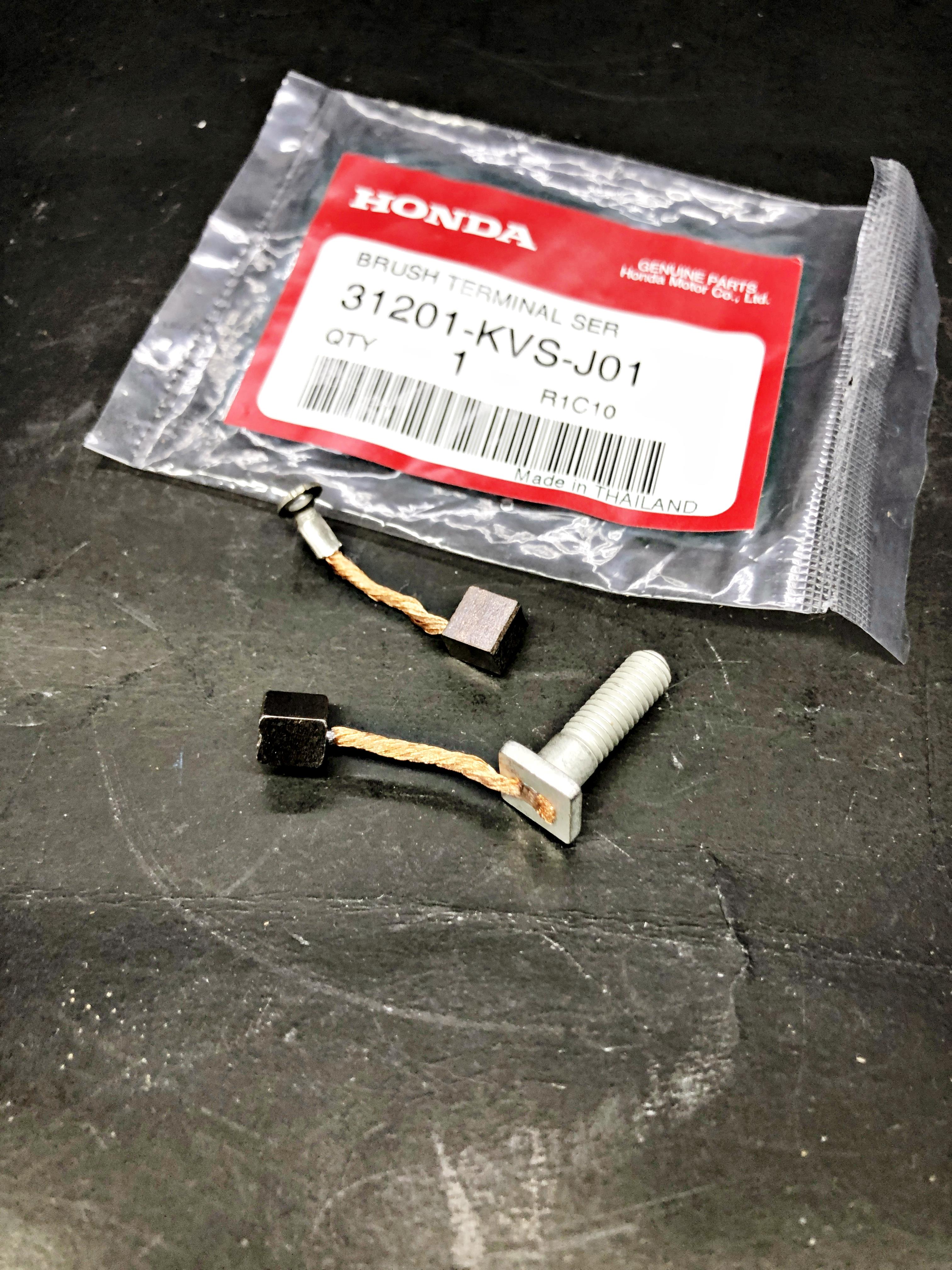 ถ่านมอเตอร์สตาร์ท ชุดแปรงถ่าน(แท้ศูนย์ฮอนด้า) ราคา/2ชิ้น เวฟ125 ...