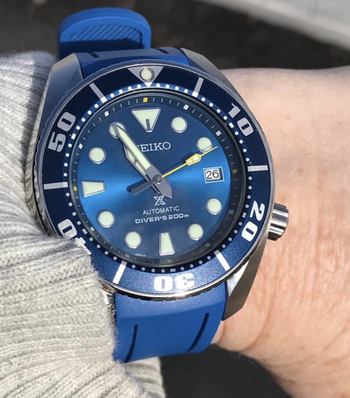 Crafter Blue Strap Blue Color for Seiko Sumo - OVERWRIST - ThaiPick