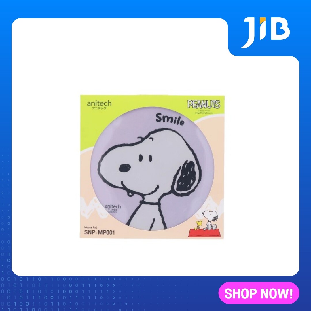 MOUSE PAD (เมาส์แพด) ANITECH [SNOOPY] MP001 (PURPLE) - JIB Computer ...