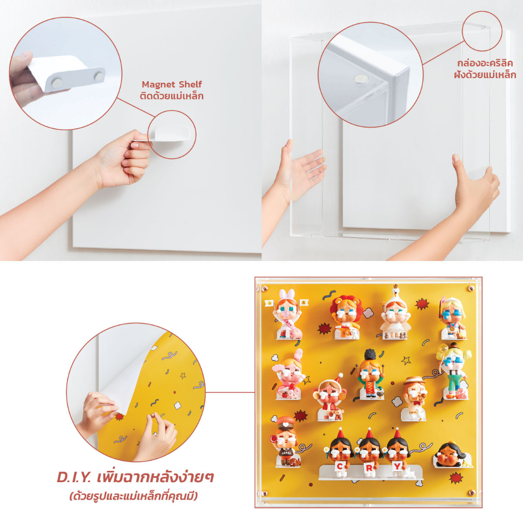 Moreover Hall of Fame ตู้โชว์ติดผนัง กล่องใส่โมเดล กล่องฟิกเกอร์ ติด ...