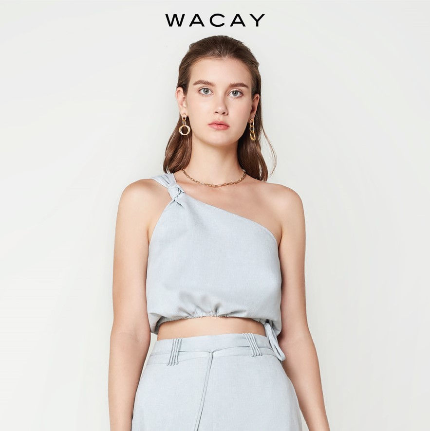 WACAY - Sally Top เสื้อ ไหล่เดียว ดีไซน์ผูกปม 3 สี - WACAY - ThaiPick