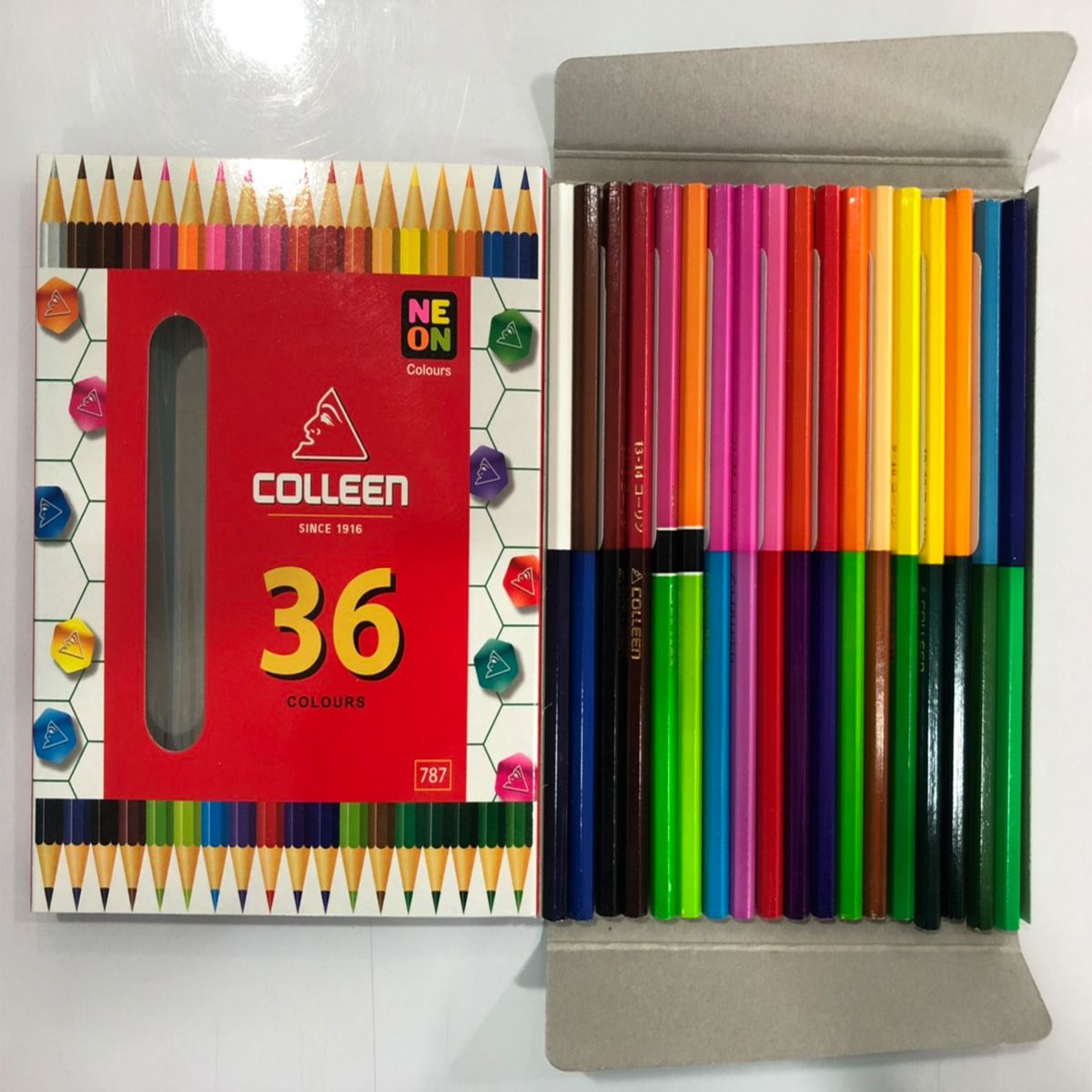 สีไม้คอลลีน colleen 24 สี 36 สี Colored pencils สีไม้ colleen ดินสอ ...