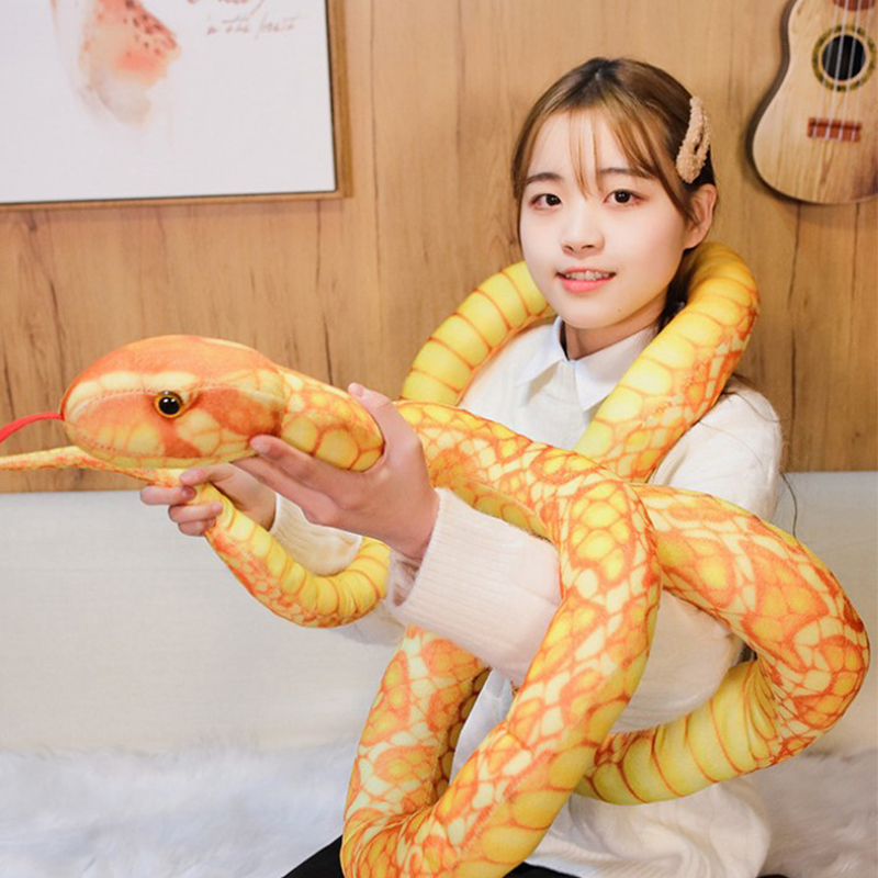 【Big Promotion】 Snake Plush Toy Soft Snake Whole Person Spoof Scary ...