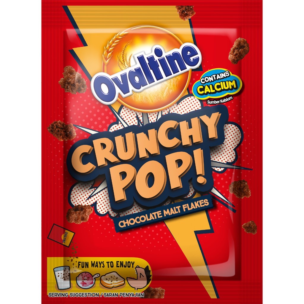 Ovaltine Crunchy Pop! Chocolate Malt Flakes โอวัลตินครั้นช์ชี่ป๊อป รส ...