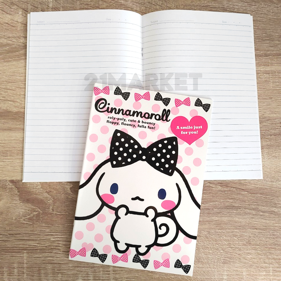 Cinnamoroll ซินามอโรล สมุดปกอ่อน สมุดบันทึก สมุดโน๊ต สมุดจด สมุดเขียน ...