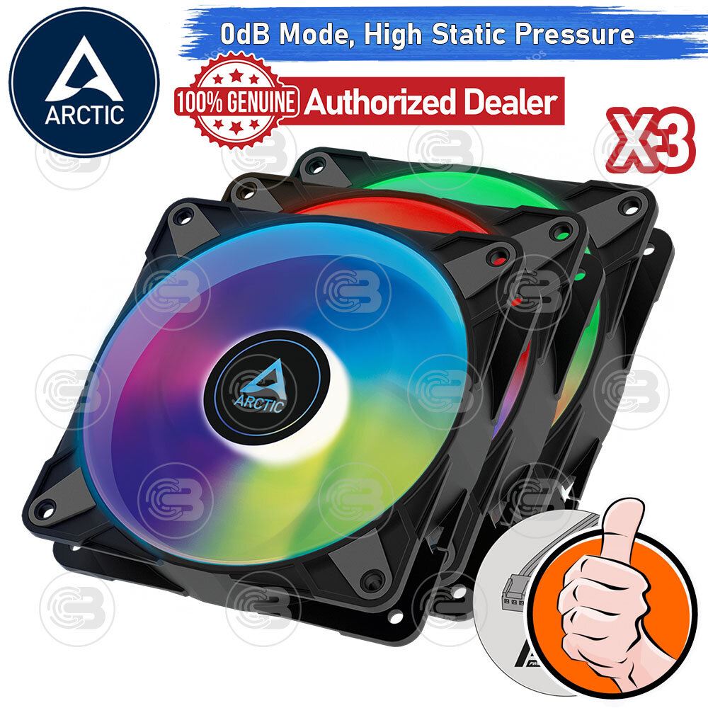 [CoolBlasterThai] ARCTIC PC Fan Case P12 PWM PST A-RGB 0dB (size 120 mm ...