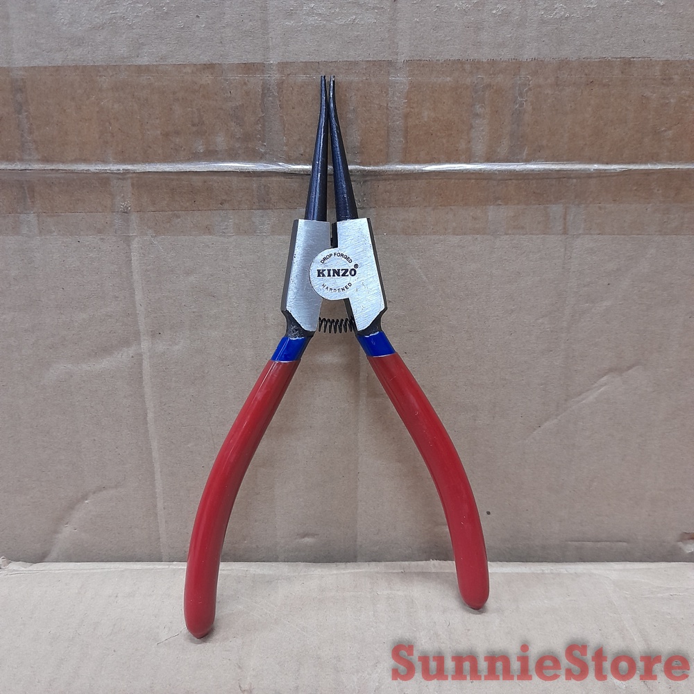 KINZO คีมถ่างแหวน คีมหนีบแหวน คีมถอดปิ้นล็อก คีมถอดแหวนล็อกนอก คีมอ้าแหวน Circlip Pliers ...