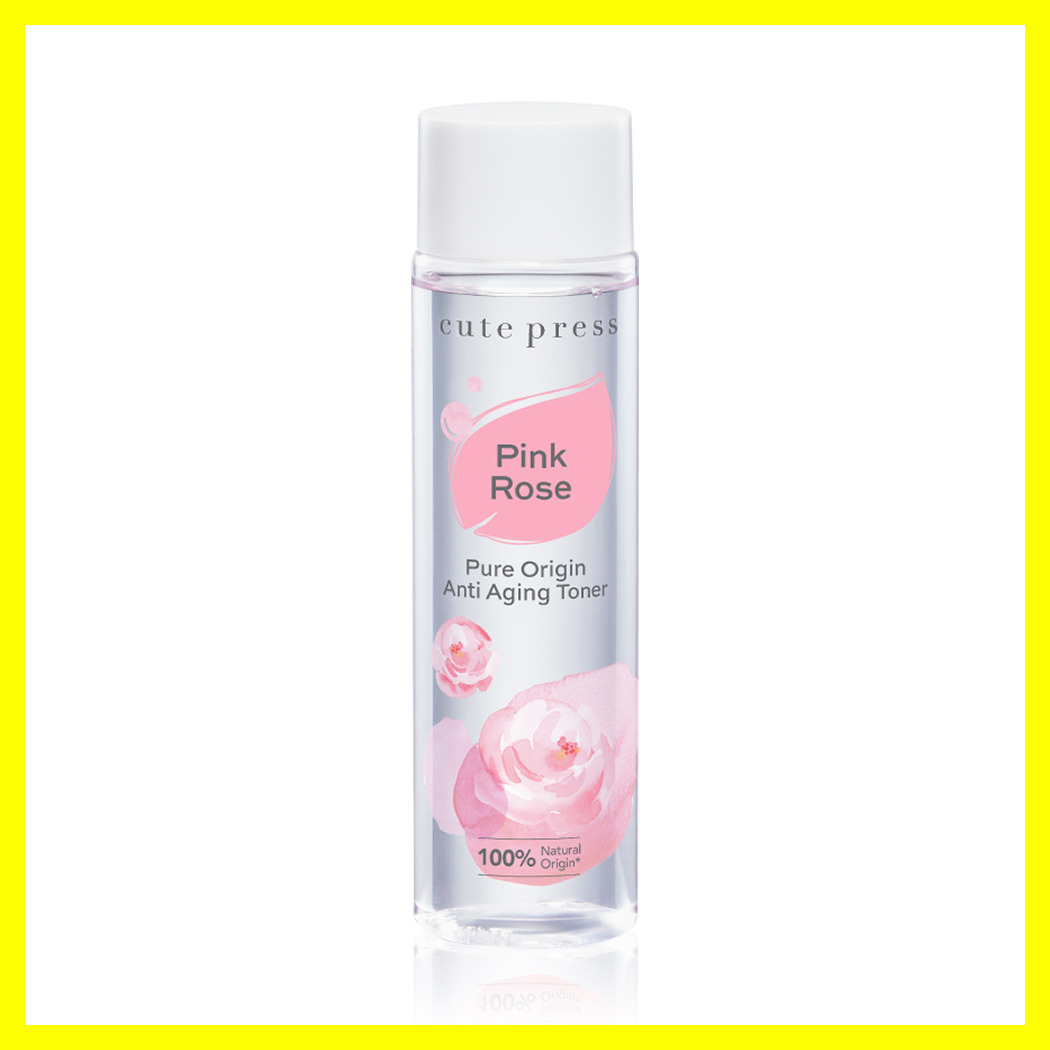 Cute Press Pure Origin Pink Rose Anti-Aging Toner 250ml - Konvy - ThaiPick