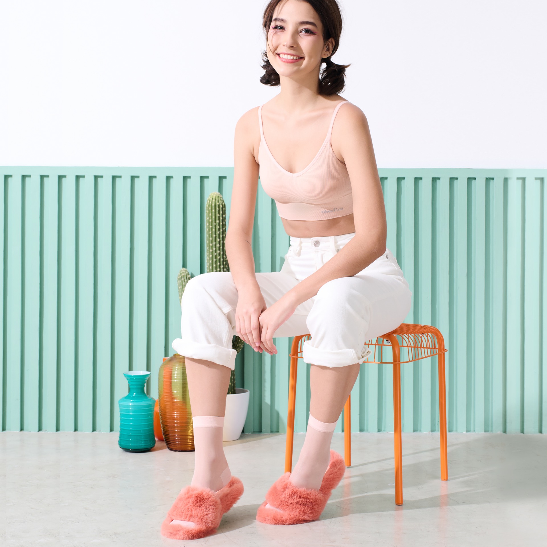 Cherilon เชอรีล่อน ถุงเท้า Candy Socks เนื้อ Sheer Support บาง สวยใส ใส่เย็น กระชับ ยืดหยุ่นดี ...