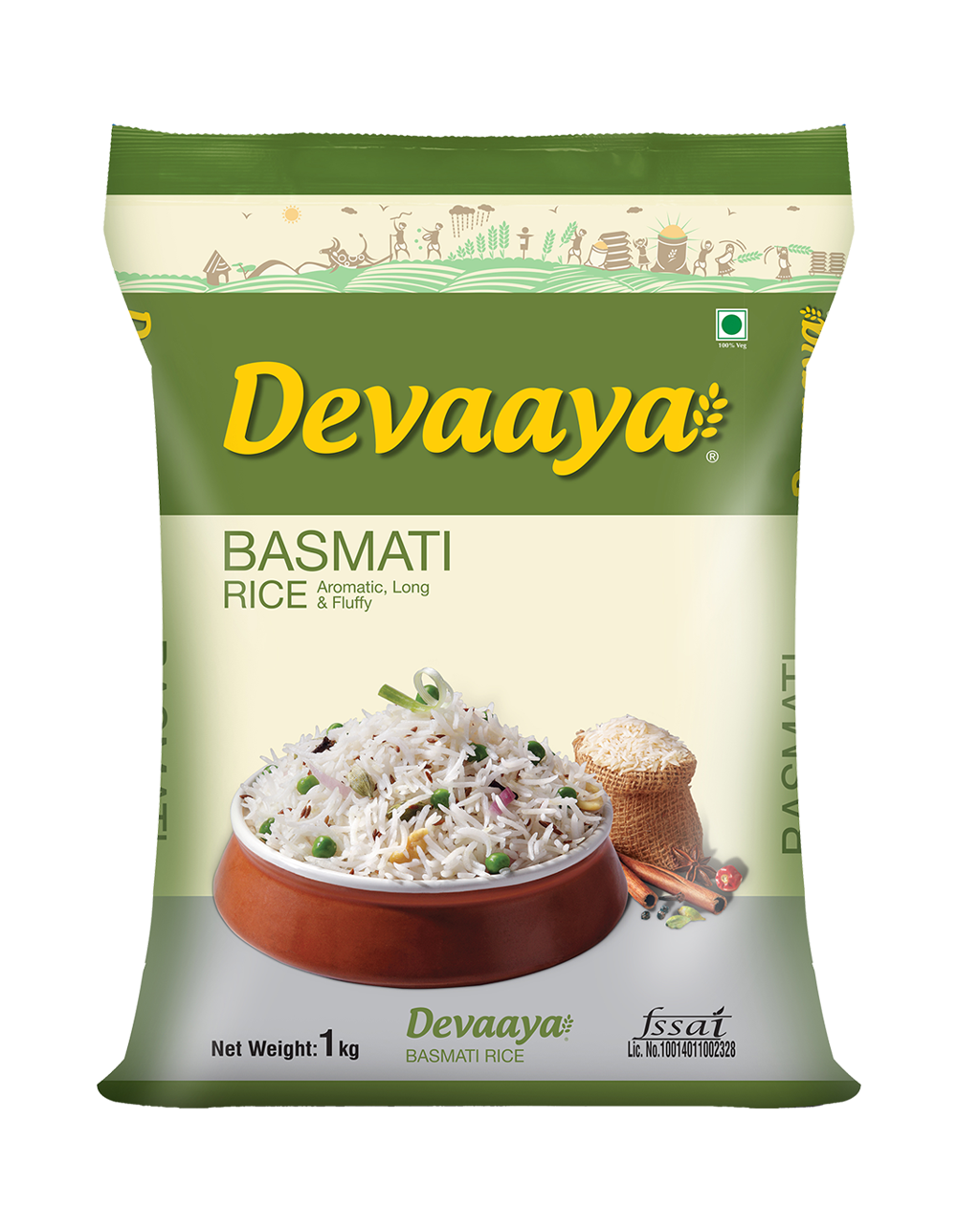 Daawat Devaaya Basmati Rice, 1 kg Pack | Lazada.co.th
