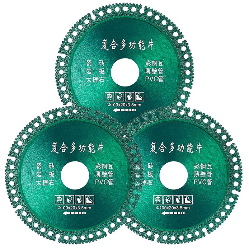 6 In 1 Diamond Cutting Disc Composite Multifunctional Saw Blade 100mm ...