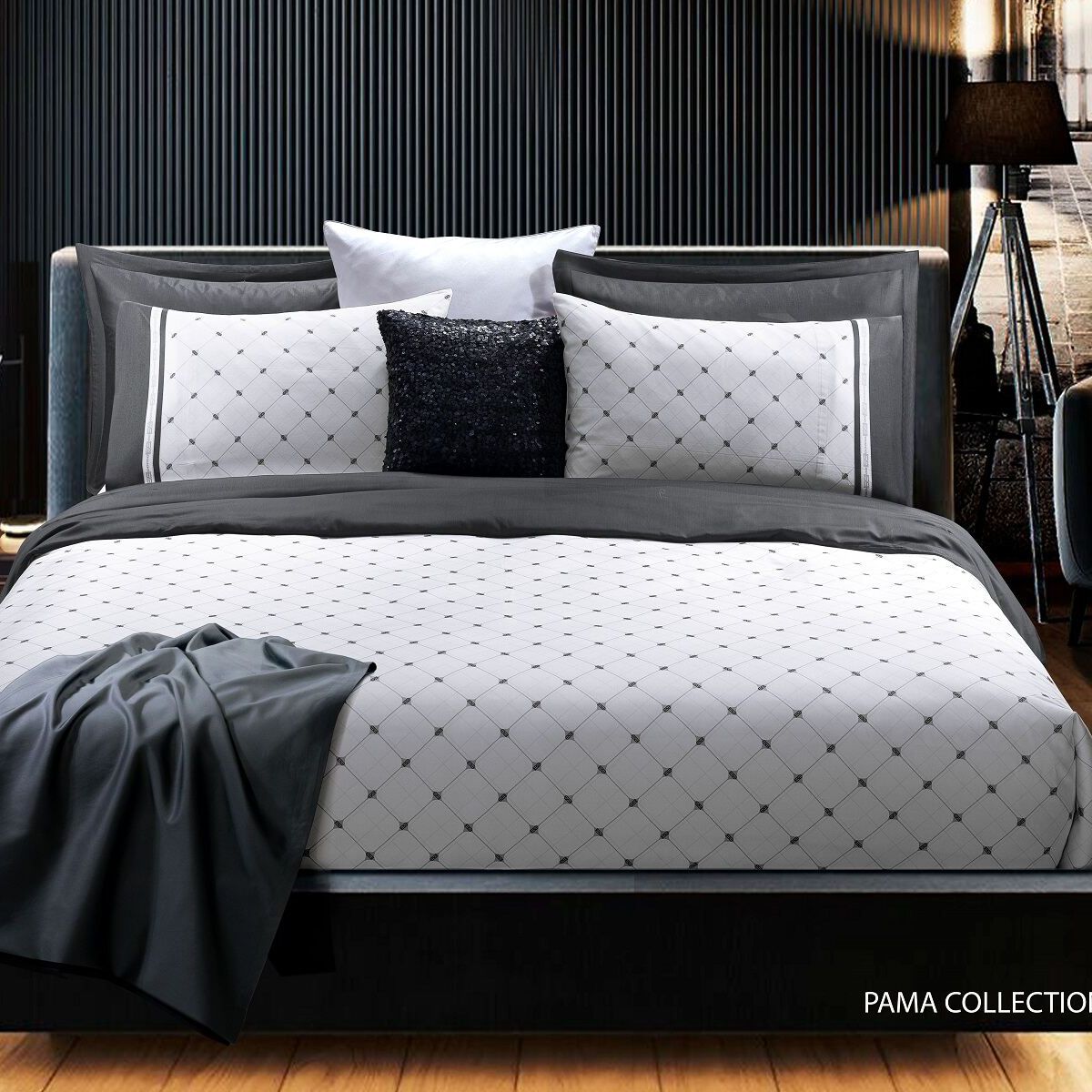 SANTAS ชุดเครื่องนอน ขนาด 6 ฟุต 3 ชิ้น (ไม่รวมผ้านวม) ดีไซน์ PAMA ...