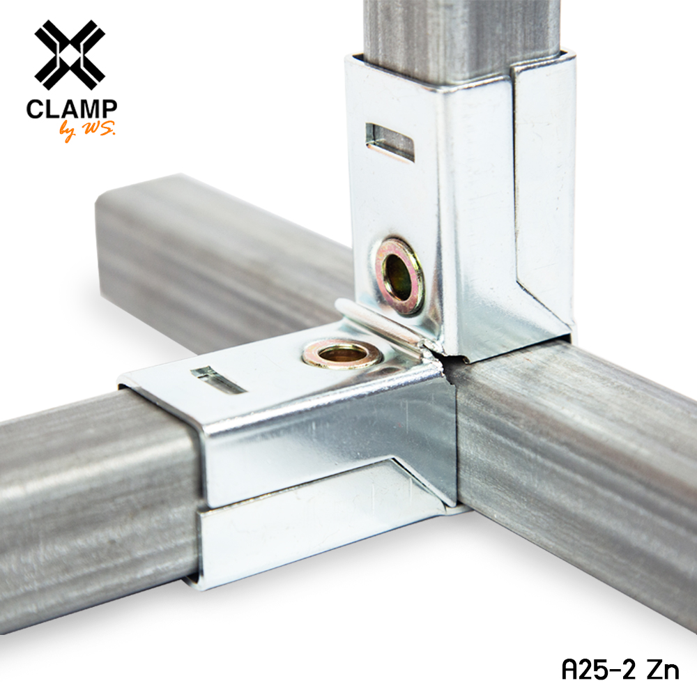 X Clamp by WS ข้อต่อน็อคดาวน์ ไม่ต้องเชื่อม ใช้กับเหล็กกล่อง ขนาด1นิ้ว ...