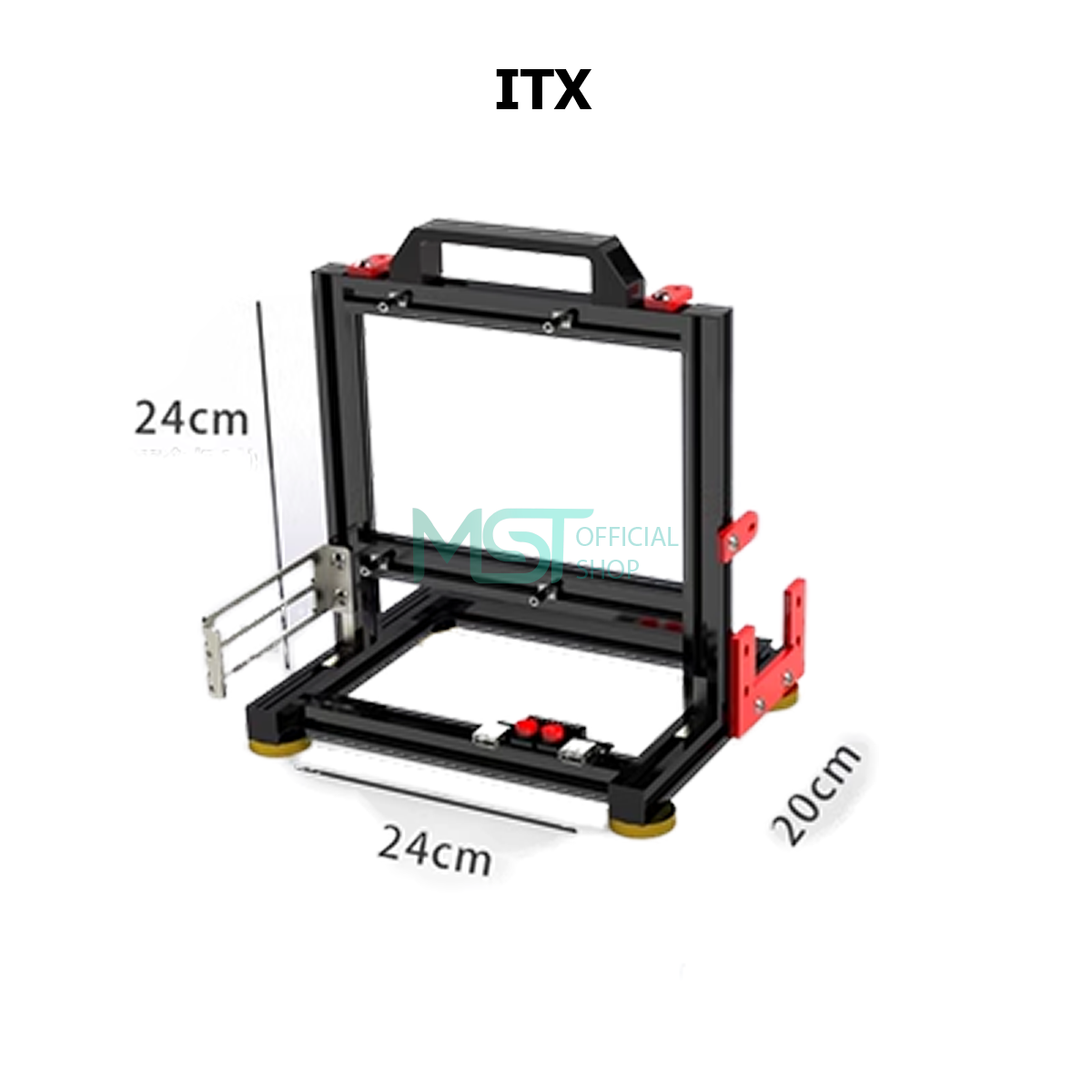 เคสคอมพิวเตอร์ แบบ open air test bench แนวตั้ง ITX ATX CASE | Lazada.co.th
