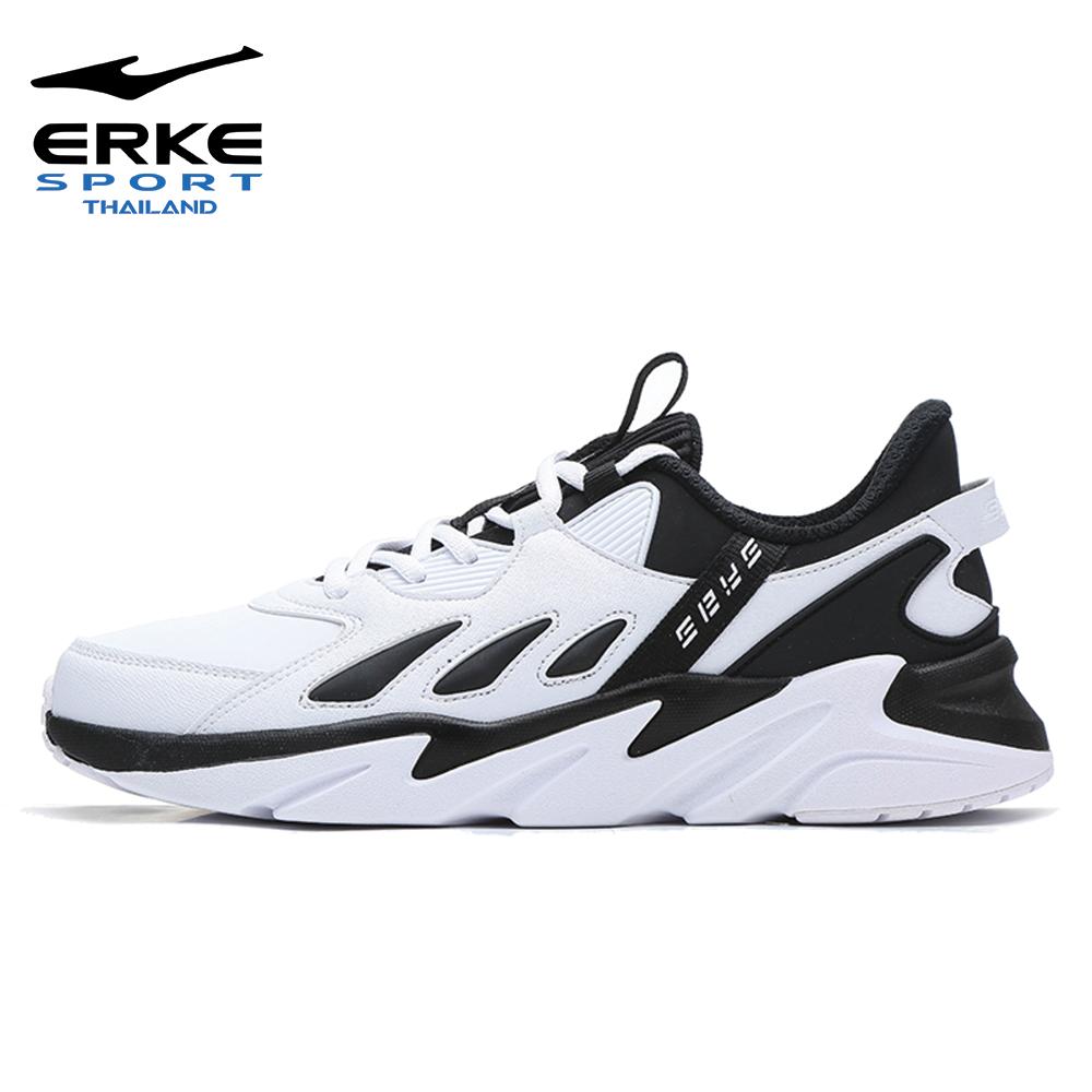 ERKE Urban Culture สี Supreme White/Nike Black/Dark Green รองเท้าผ้าใบ ...
