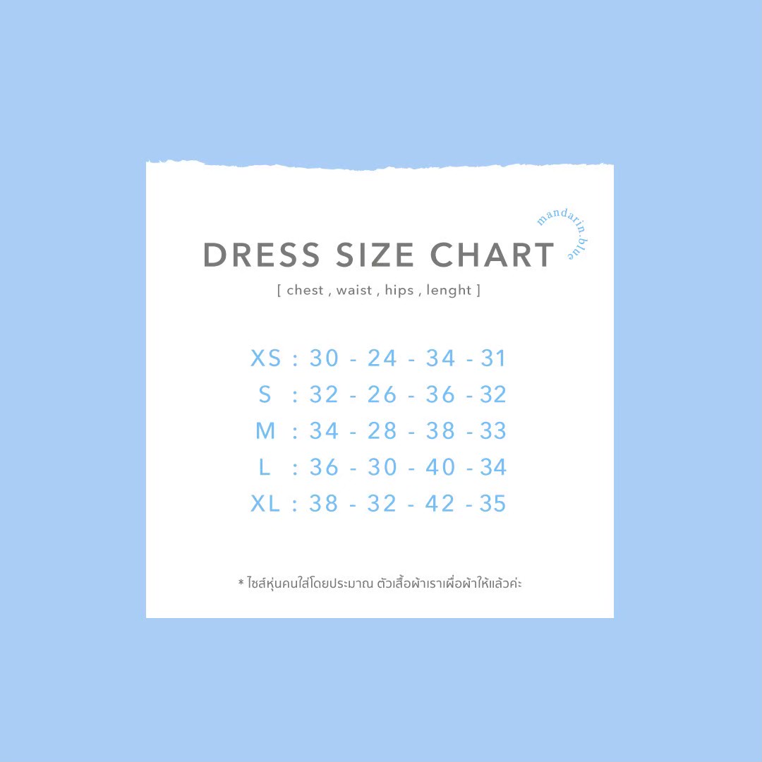 Mandarin Blue - NP Dress - MANDARIN BLUE - ThaiPick
