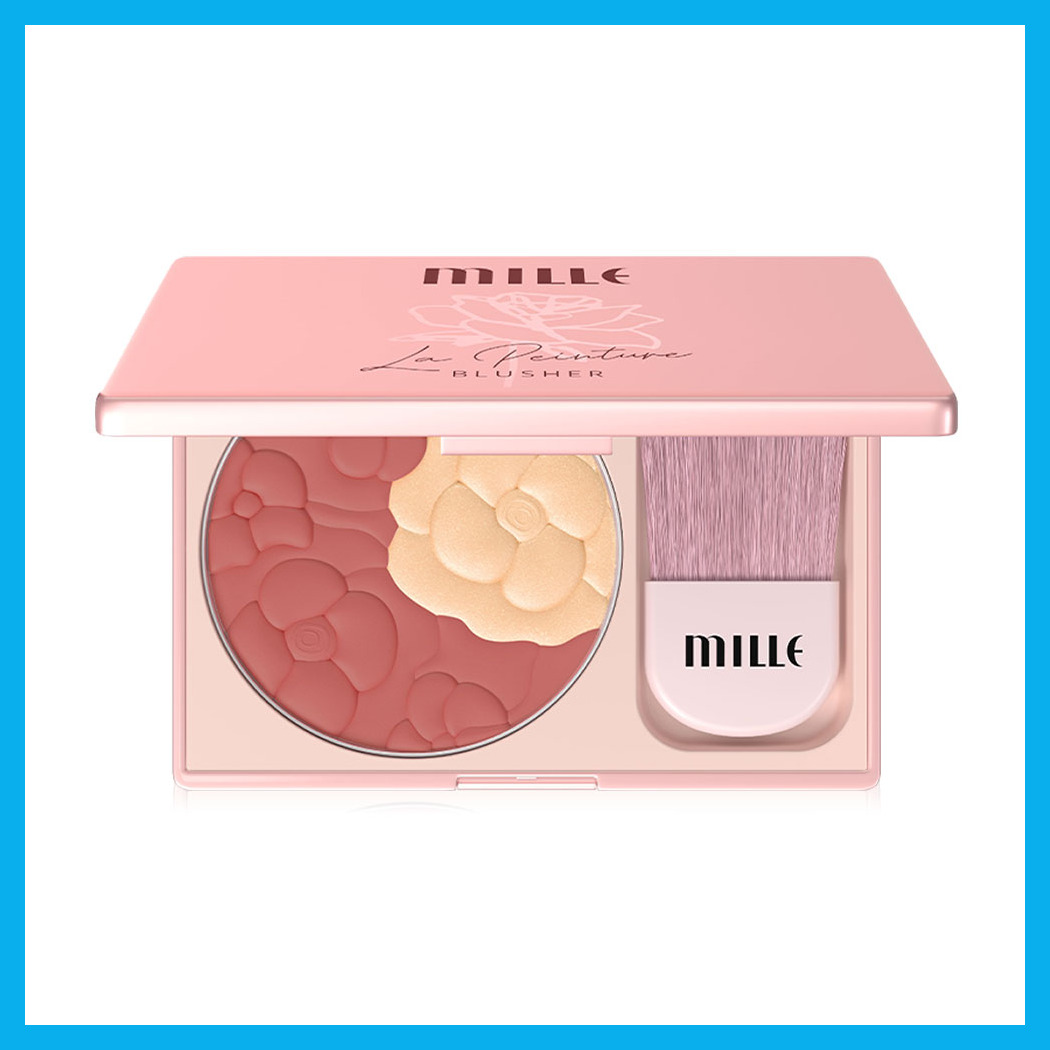 Mille La Peinture Blusher 11g 04 Painted Moon พาเลทปัดแก้มที่มีเฉดสีสอง ...
