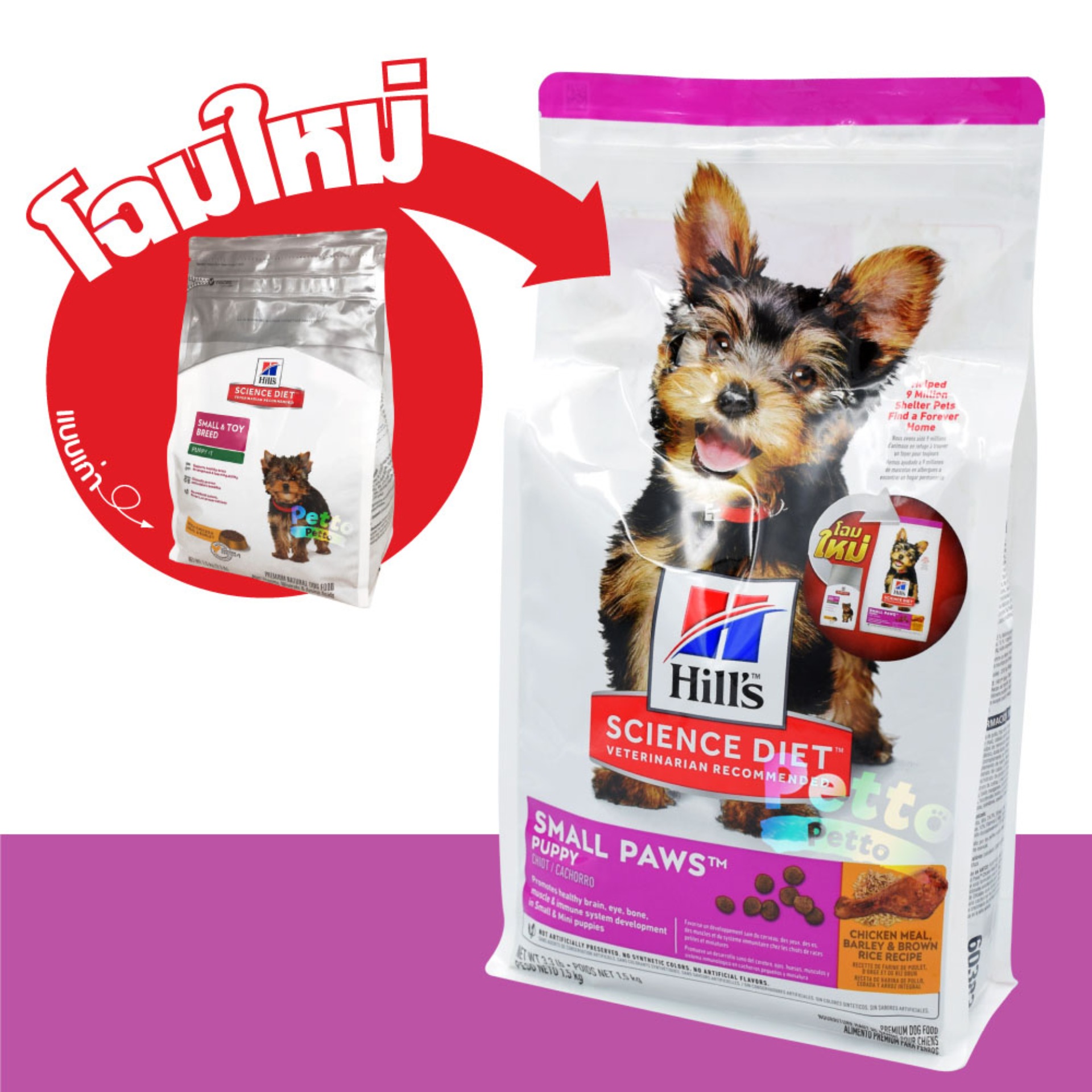 Science Diet Small Paws Puppy อาหารลูกสุนัข เม็ดเล็ก อายุต่ำกว่า 1 ปี 1 ...