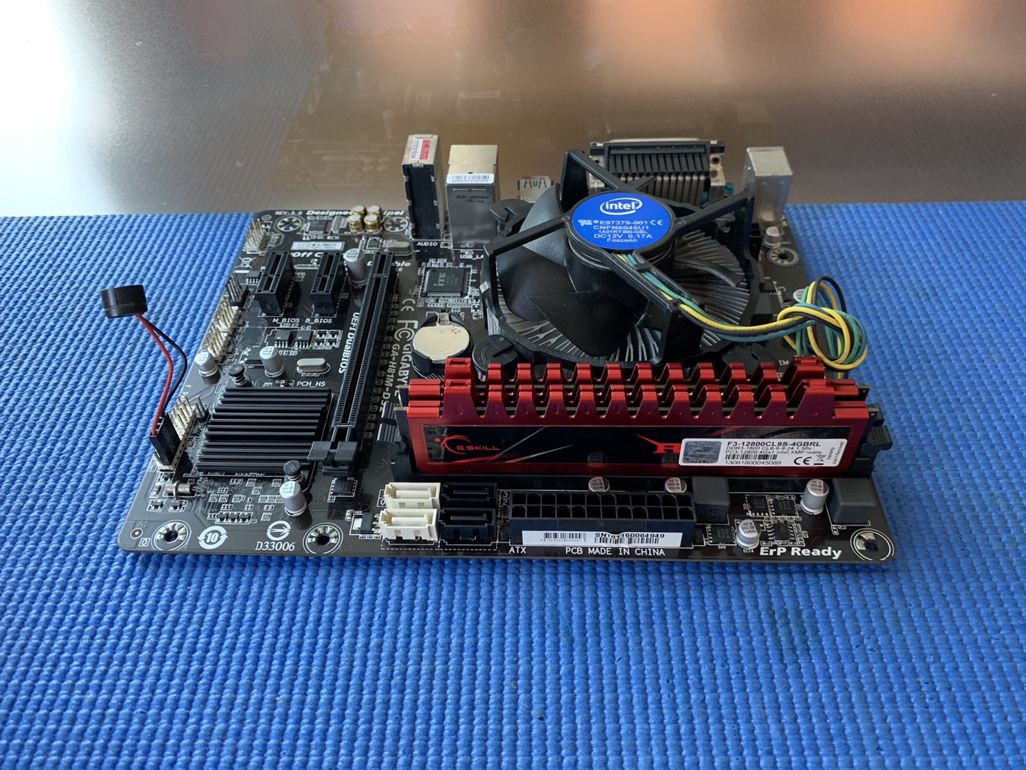 เมนบอร์ด GIGABYTE GA-H81M-DS2 Socket 1150 CPU i3-4160 แรม 8GB DDR3 No.ฝาหลัง สวยๆพร้อมใช้งาน ...