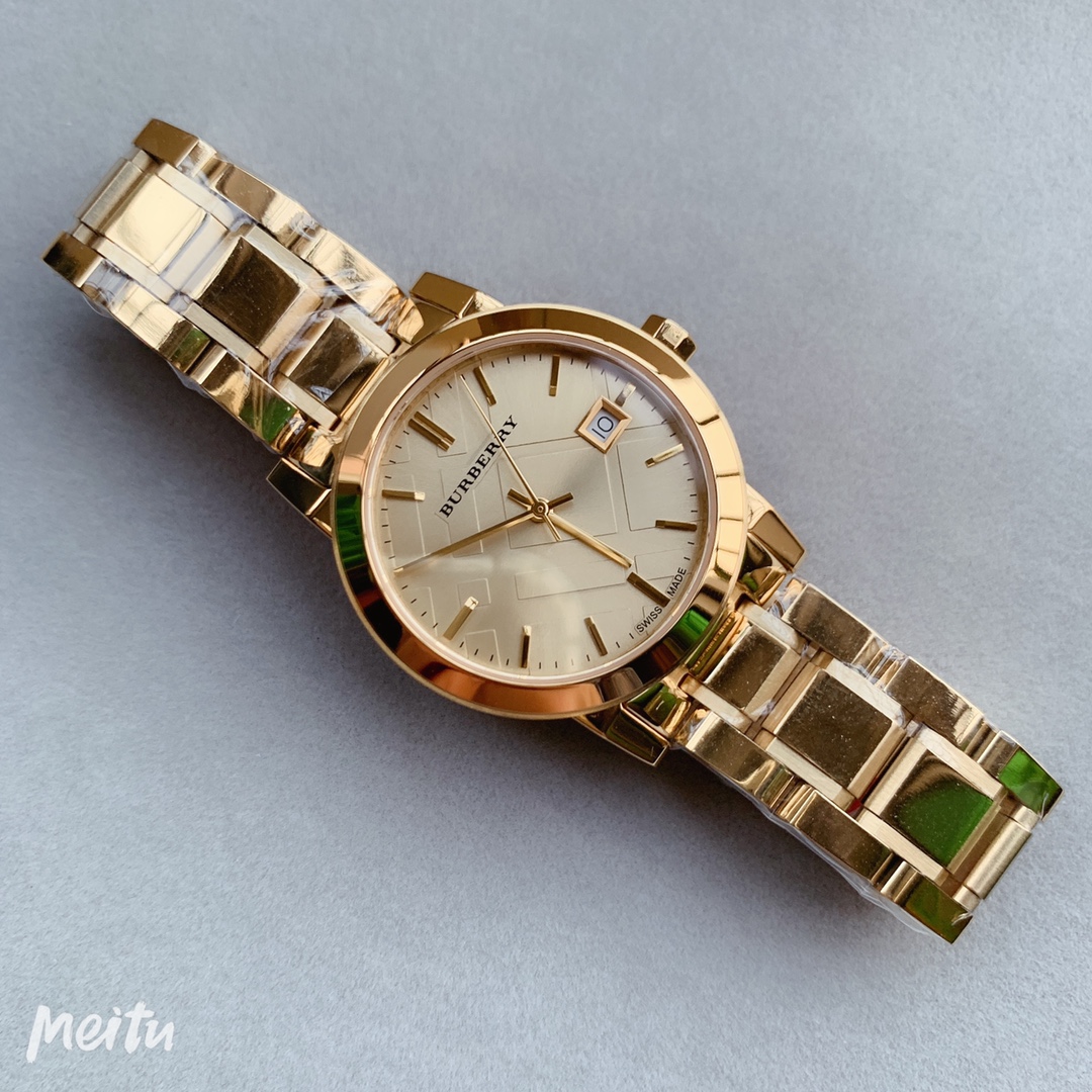 Burberry Unisex Classic Checked Analog Quartz 34mm Watch BU9134 ...