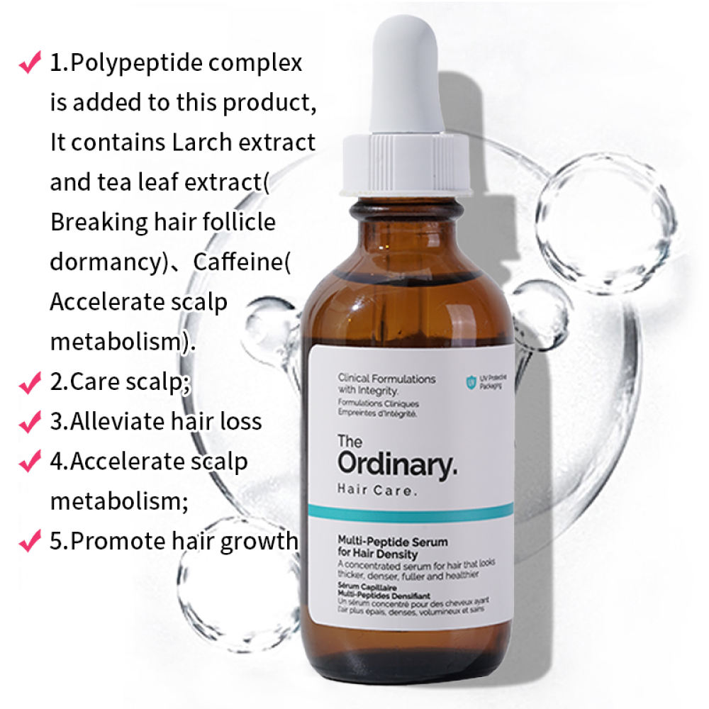 The Ordinary Hair Care Serum Multi-Peptide Density-60Ml strengthening ...