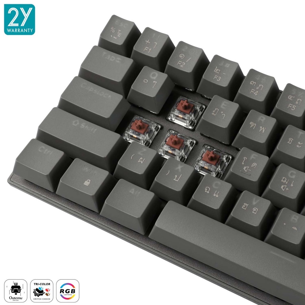 แมคคานิคอลคีย์บอร์ด Compac TSUNAMI OUTEMU MK-61 61KEYS 60% COMPACT MECHANICAL KEYBOARD | Lazada ...