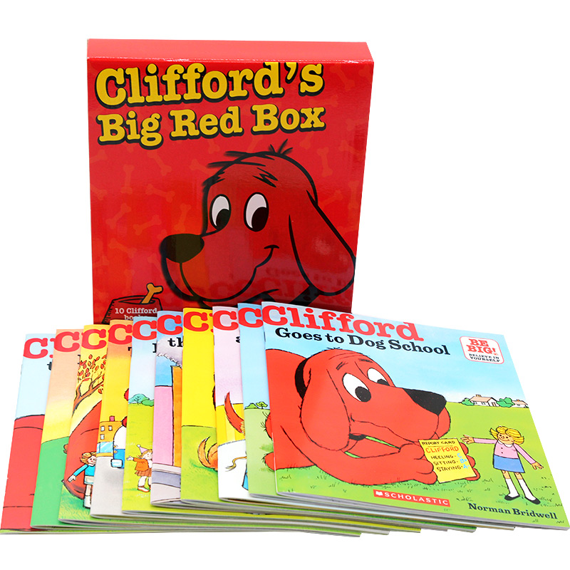 Original and genuine English clifford' S the big red dog box 10 big red ...