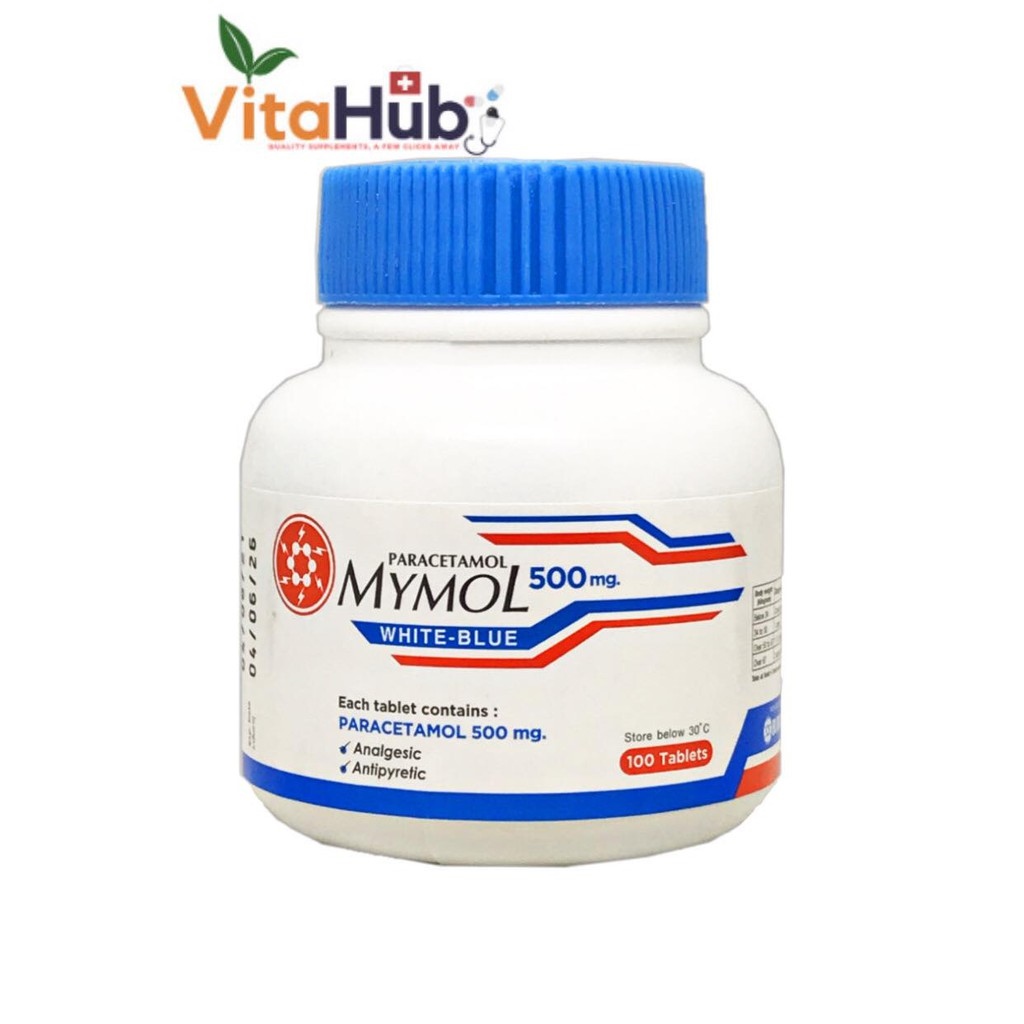 pRO ส่งฟรี???????? Mymol พารา ฟ้า ขาว 500 mg. มายมอล ไวท์ บลู พาราเซตา ...