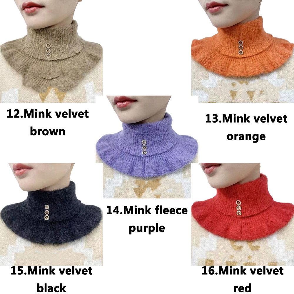 VFBF ใหม่ กันลมฤดูหนาว ผ้าขนสัตว์ สบาย ปกที่ถอดออกได้ ผู้หญิงสีล้วน คอ ...