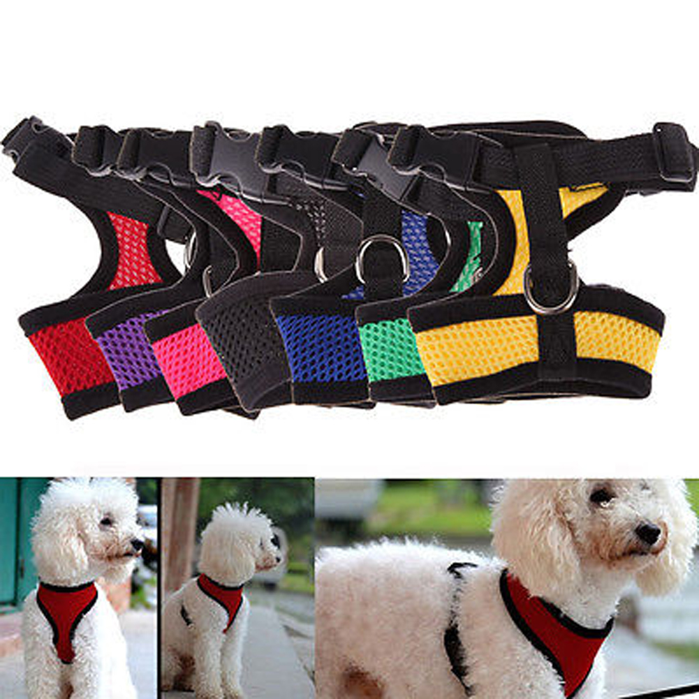 Free Shipping Small Dog Harness Puppy Cat Vest Harness Collar Pug ...