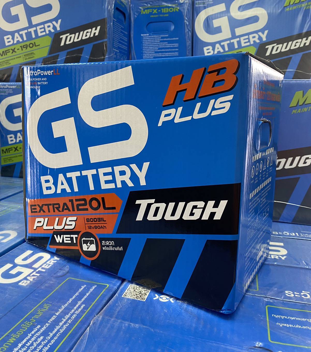 แบตเตอรี่รถยนต์ GS รุ่น EX120L/R จัดส่งฟรีทั่วประเทศ 12V 80Ah แบตเตอรี่ชนิดน้ำ - BATTMANN ...