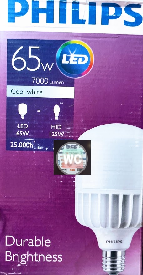 Philips หลอดไฟฟิลิปส์ 65W 4000K คลูไวร์ ทรูฟอร์ช TrueForce Highbay LED ...