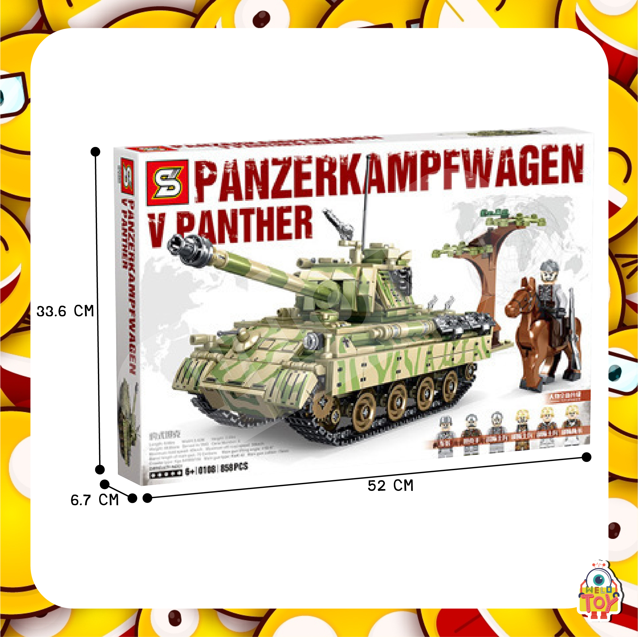ตัวต่อ SY0108 รถถัง PANZERKAMPFWAGEN V PANTHER จำนวน 858 ชิ้น - MixASale