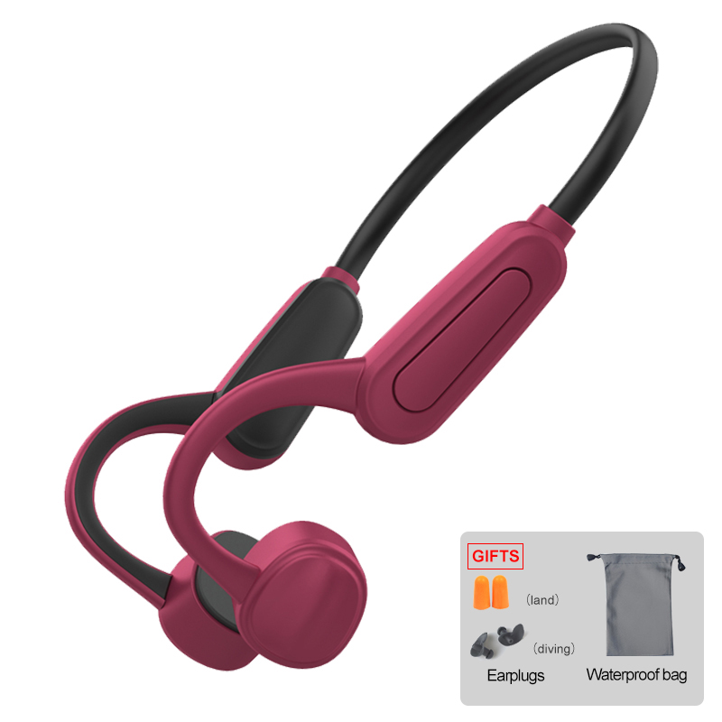 Adzuki bean Bone Conduction Headphones IPX8 Swimming Waterproof ...