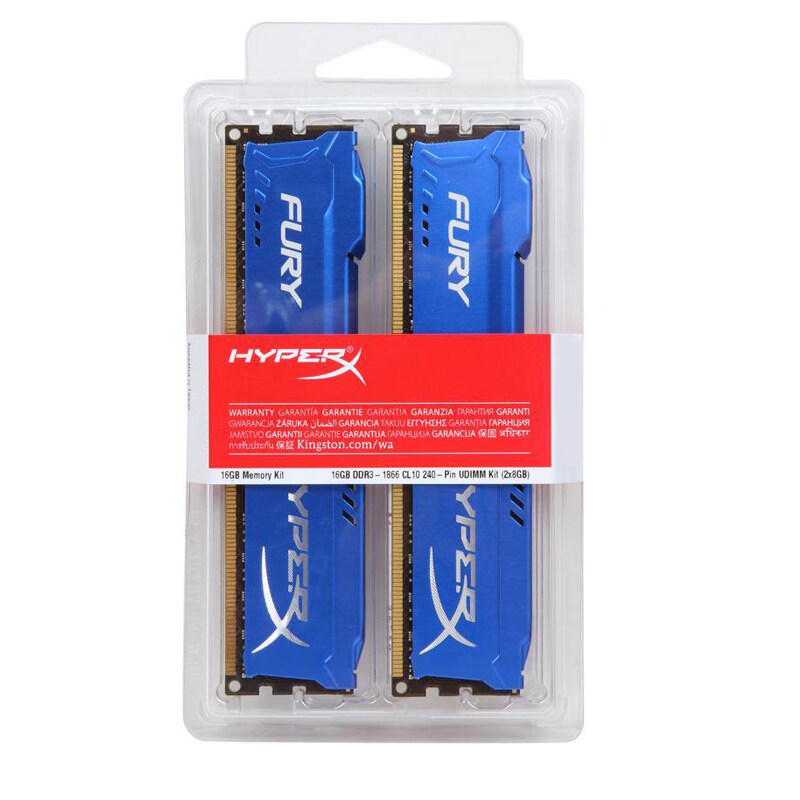 Kingston HyperX fury DDR3 Desktop RAM 16GB 8GB 1600MHz 1866MHz 240pin PC3-12800 PC3-14900 DIMM ...