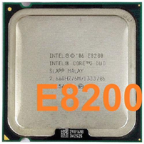 Intel Core 2 Duo E8200 2.66GHz/6MB/1333FSB Base/Socket LGA775 Dual CPU ...