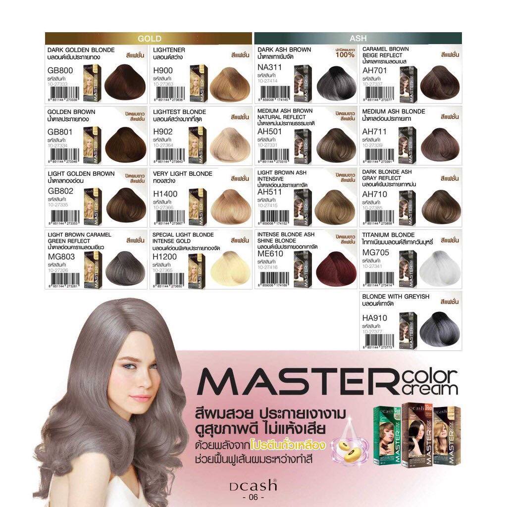 ดีแคช มาสเตอร์ MG705 ไทเทเนี่ยมบลอนด์สีเทาควันบุหรี่ ยาย้อมผม สีย้อมผม ...