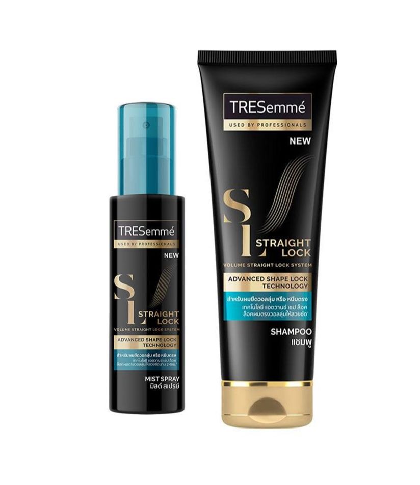 TRESEMME Volume Straight Lock System Shampoo + Mist Spray เทรซาเม่ วอล ...