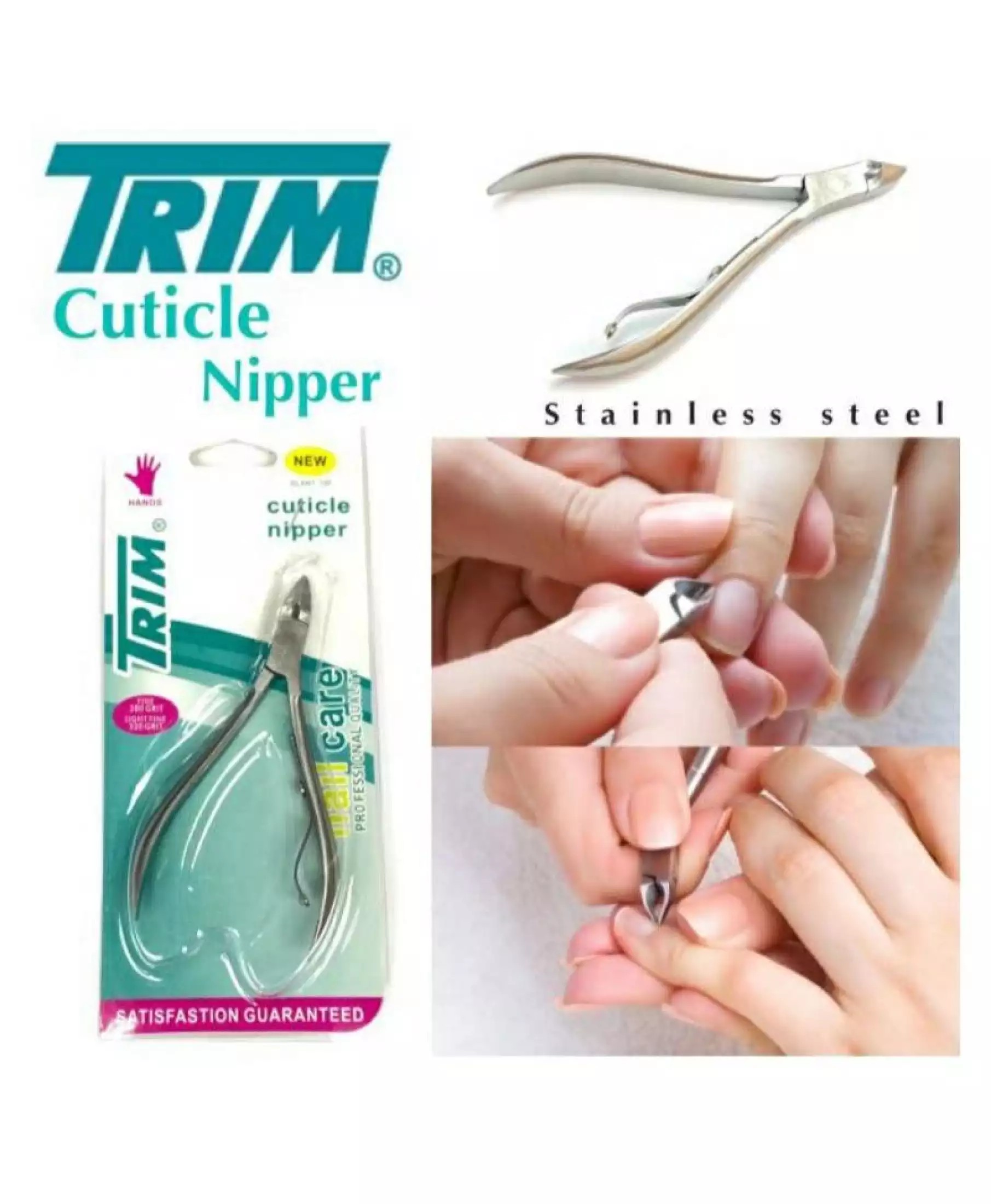 PowerLion Trim Cuticle Nipper กรรไกรตัดหนัง สแตนเลส หัวแหลมคมมาก ขนาด ...