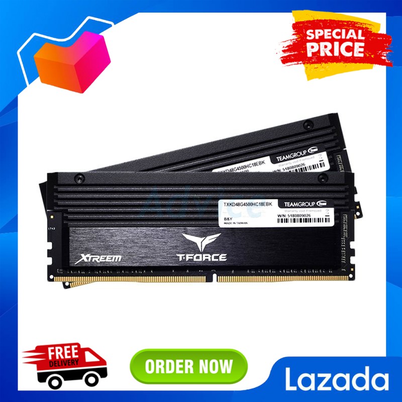 💥Best Sales💥RAM DDR4(4500) 16GB (8GBX2) TEAM XTREEM BLACK 🔶 แหล่งรวม ...