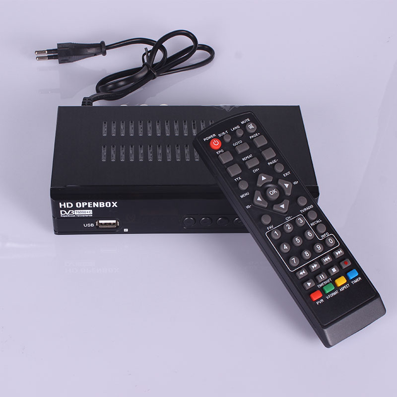 HDOPENBOX DVB-T2C ทีวีรับสัญญาณจูนเนอร์ DVB T2กล่องรับสัญญาณคู่ USB ซ็ ...