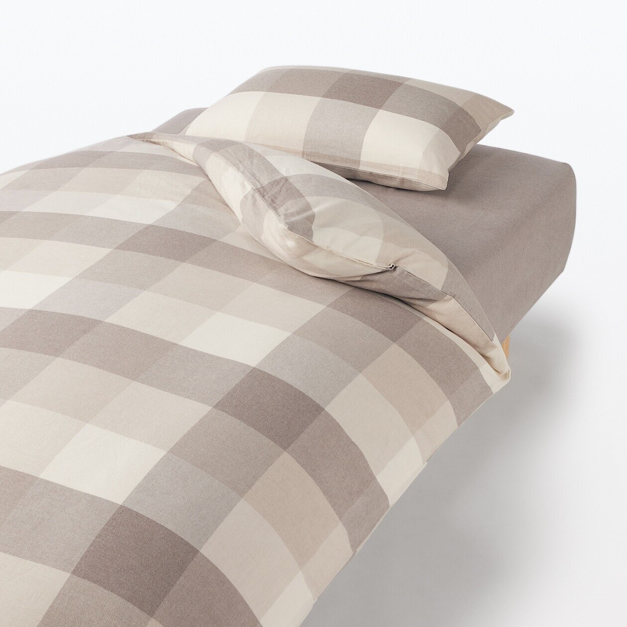 มูจิ ปลอกผ้านวมผ้าแฟลนเนล - MUJI Cotton Flannel Duvet Cover (New ...
